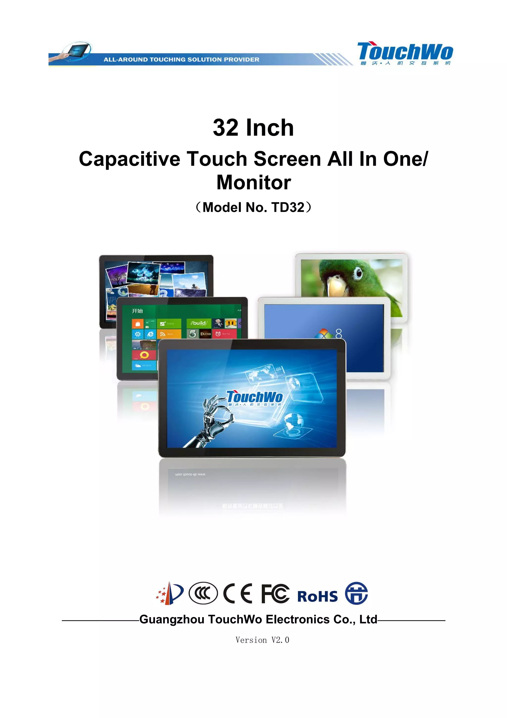 TouchWo 32 inch capacitive touchscreen all in one pc v2.0 td32 2019.4.25