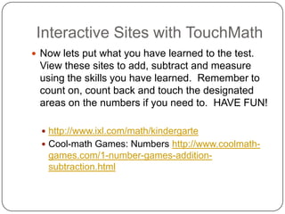 Touchy, touch math | PPT