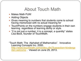 Touchy, touch math | PPT