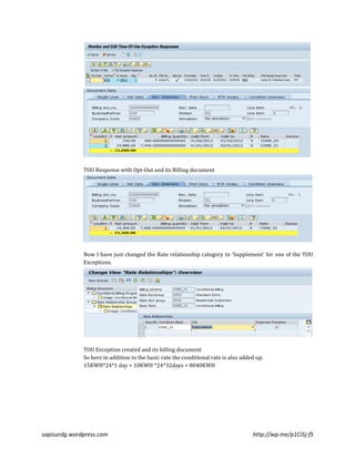 SAP ISU : TOU Exception Program & Conditional Billing | PDF