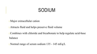 Approach to patient of sodium imbalance | PPTX