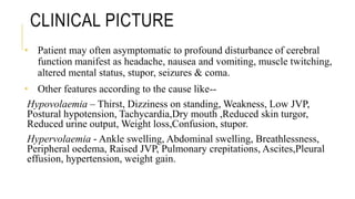 Approach to patient of sodium imbalance | PPTX
