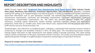 Project Report on Toughened Glass Manufacturing Plant | PPTX