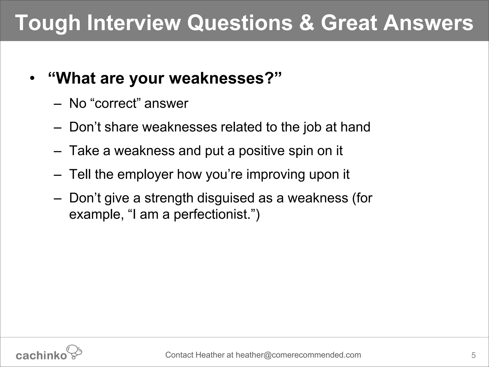 Tough Interview Questions & The Answers That Will Impress Potential ...