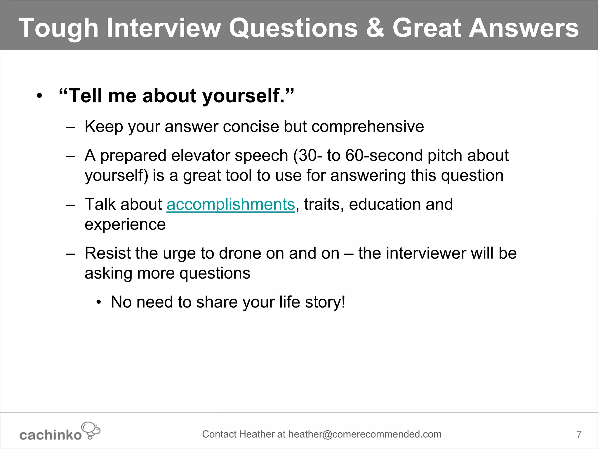 Tough Interview Questions & The Answers That Will Impress Potential Employers | PDF