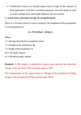 Fracture Mechanics & Failure Analysis:Lecture Toughness and fracture ...