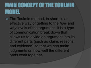 Toulmin Model | PPTX