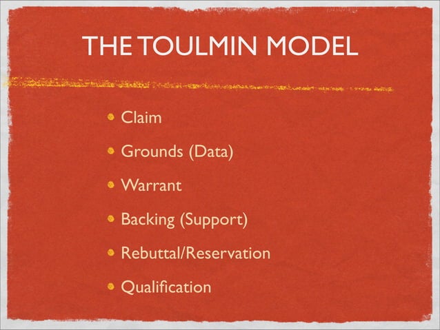 Toulmin Model of Argumentation | PDF