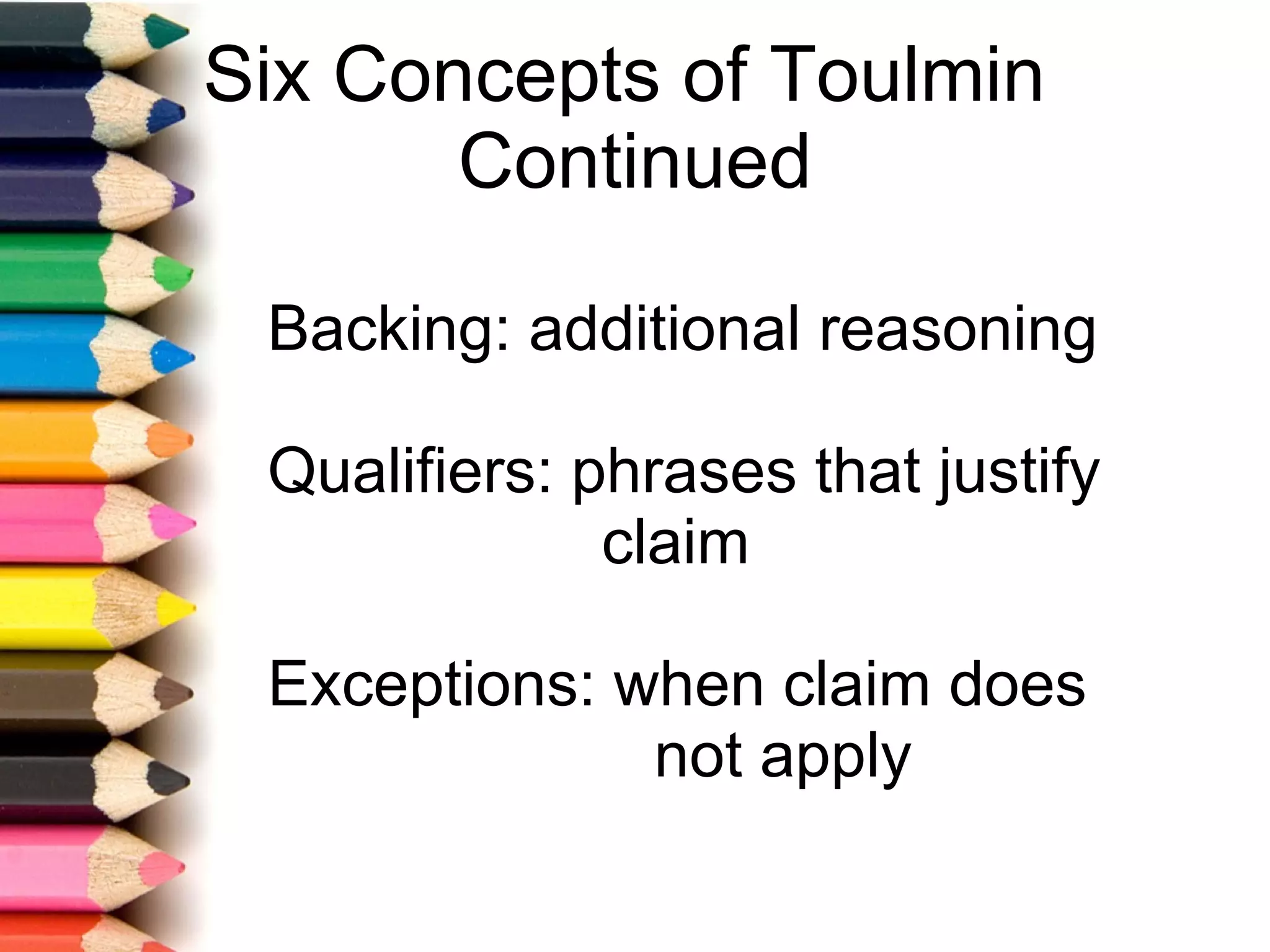 Toulmin model | PPT