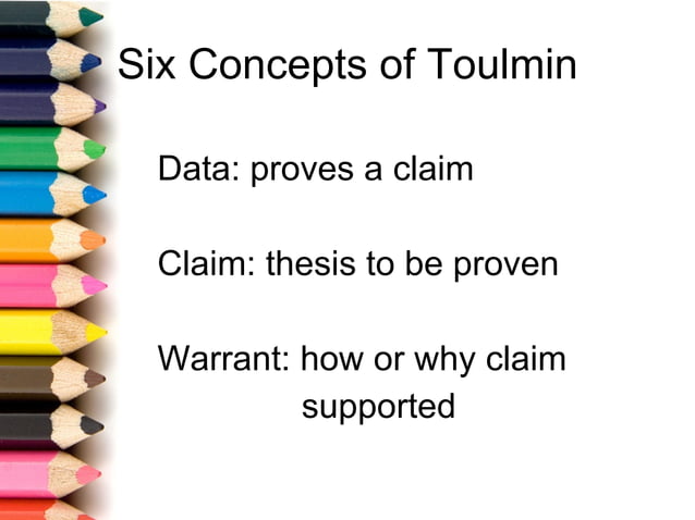 Toulmin model | PPT