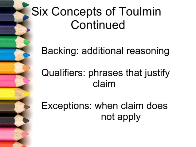 Toulmin model | PPT