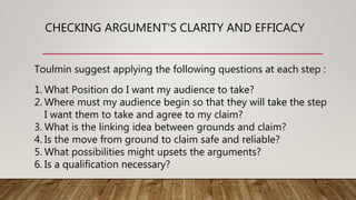 Toulmin's model | PPTX