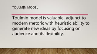 Toulmin's model | PPTX