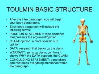 Toulmin model of argumentation | PPT