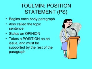 Toulmin model of argumentation | PPT