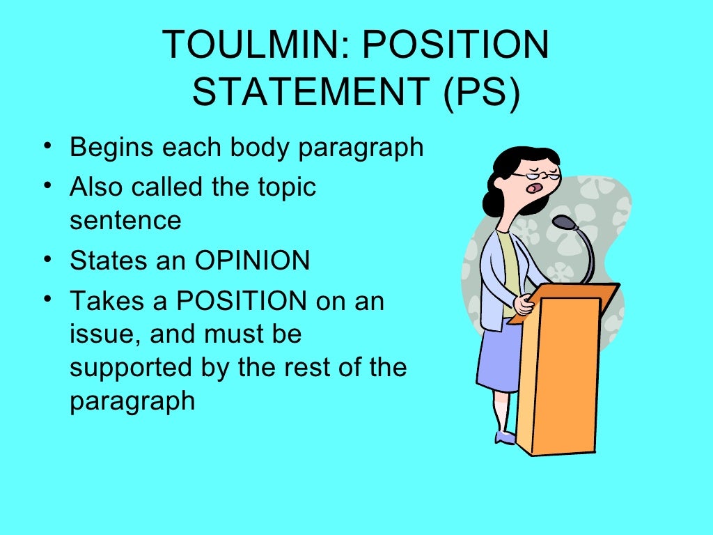 Toulmin model of argumentation