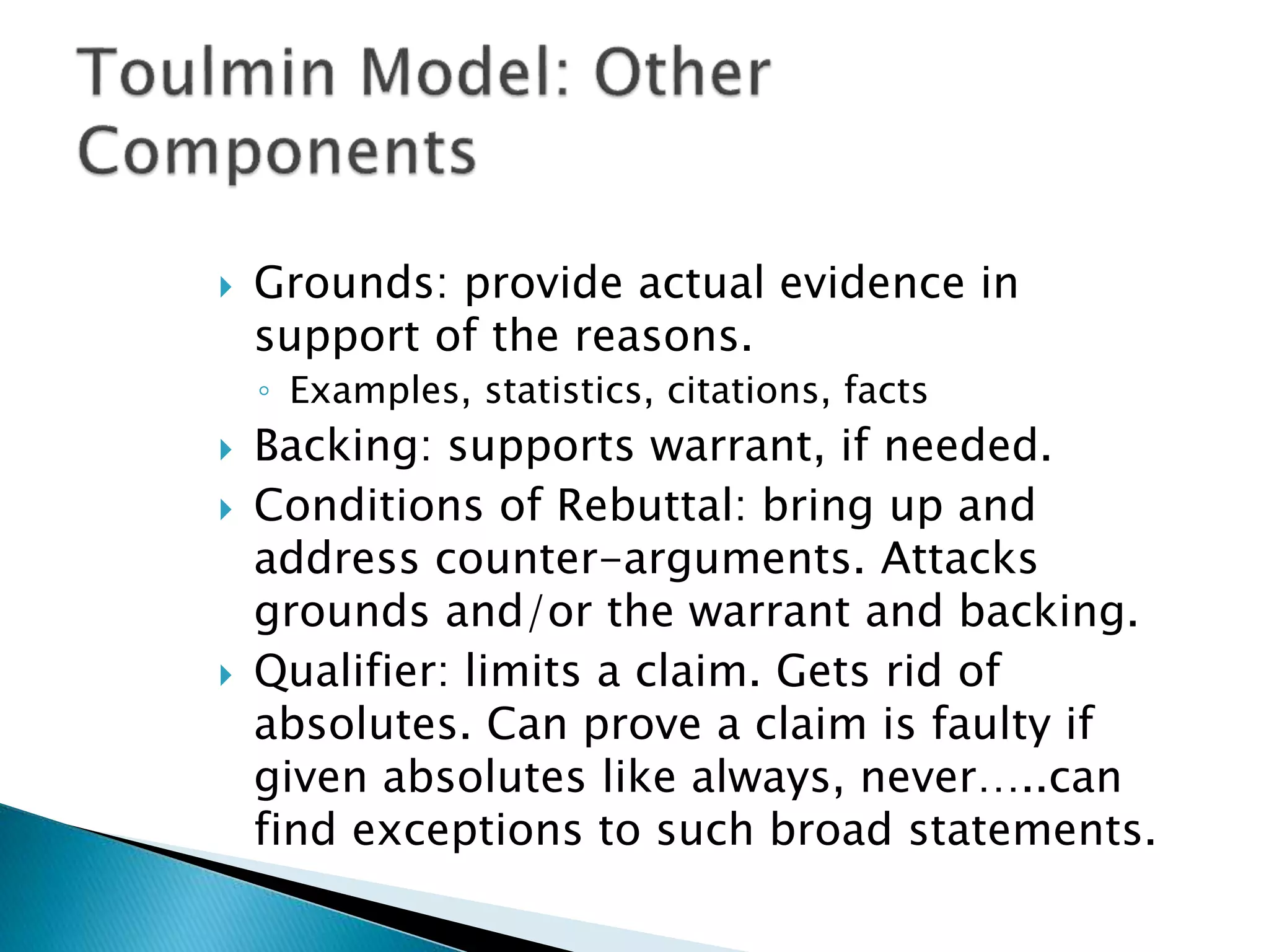 Toulmin presentation | PPTX