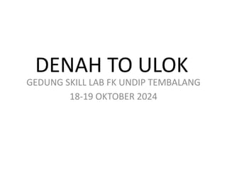 DENAH LOKASI UJIAN LOKAL UNTUK PESERTA PPDS | PPT