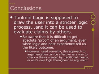 Toulmin and Rogerian Arguments | PPT