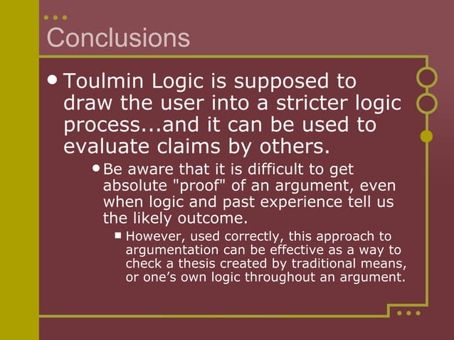 Toulmin and Rogerian Arguments | PPT | Elections | Politics