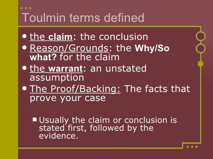 Toulmin and Rogerian Arguments
