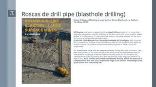 drill pipe threads for blasthole mining.pptx