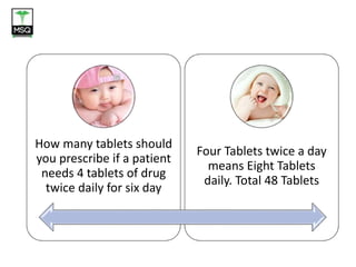 Hospital Pharmacy Calculations-MSQ Foundation | PPTX