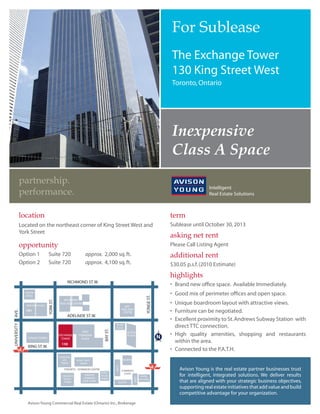 Toronto financial core office space 2000 sf | PDF