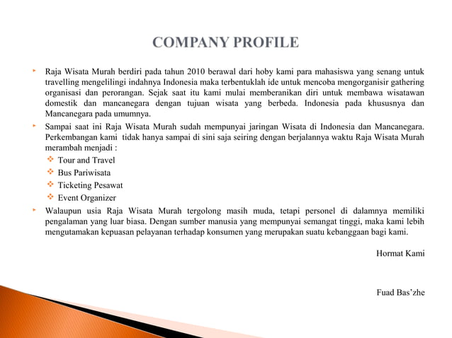 Raja Wisata Murah - Wisata Murah, Event Organizer, Bus Pariwisata | PPT