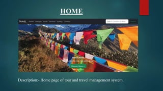 TOUR_AND_TRAVEL_MANAGEMENT_SYSTEM[1]_ppt | PPTX