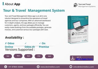 Tour and Travel Management System in Odoo | PPT