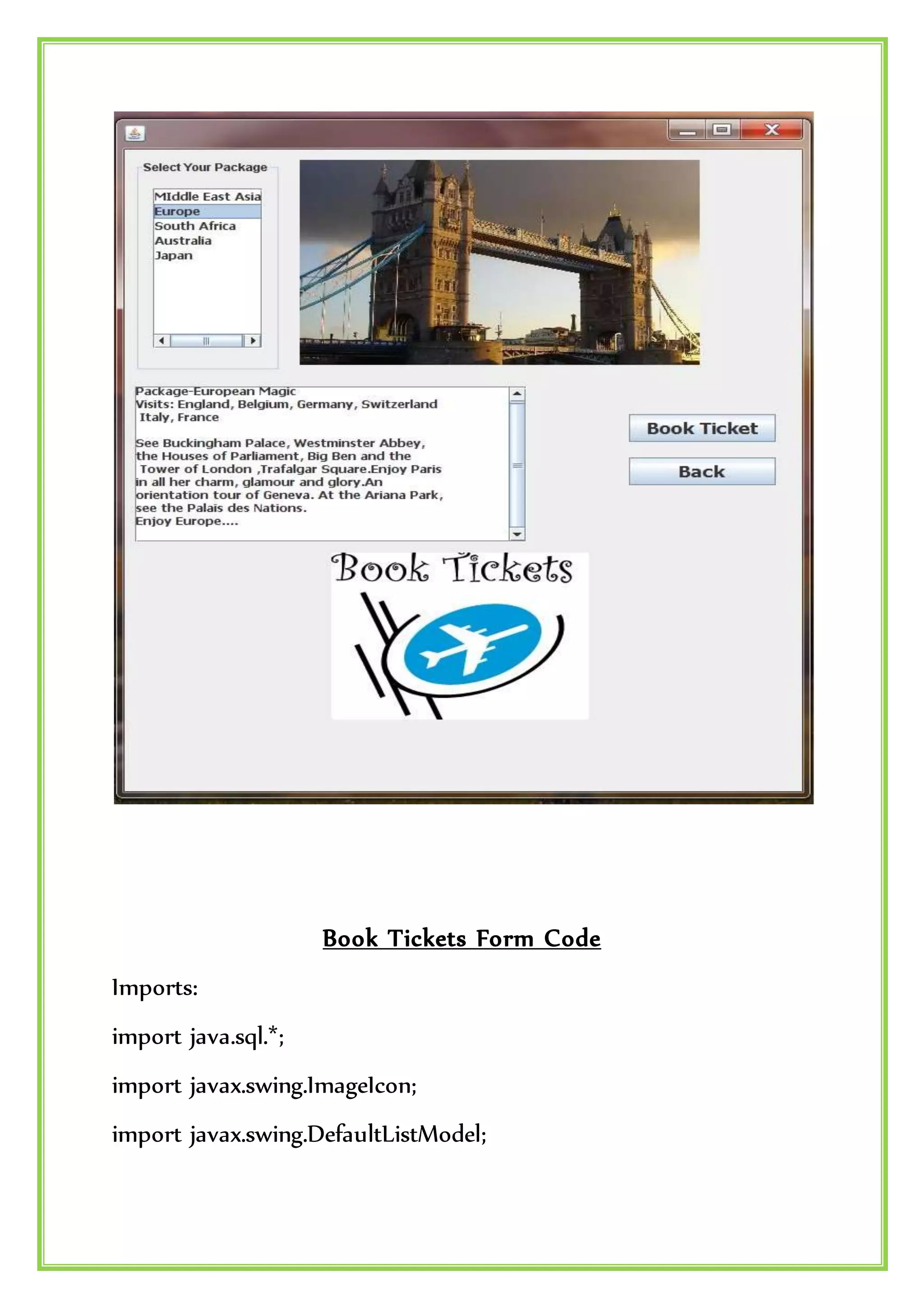 Informatics Practices Project on Tour and travels | DOCX