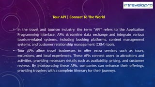Tour API Integration | Activity API Integration | Experience API | PPTX