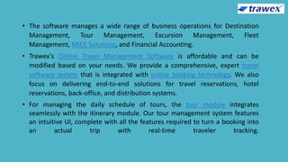 Tour Booking System, Tour Operator Reservation System | PPTX