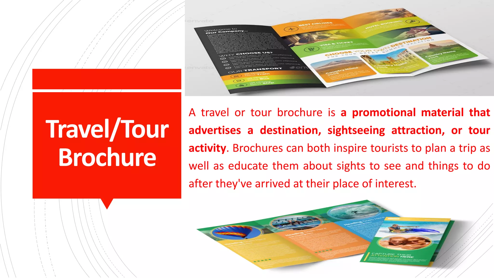 Define Tour Brochure // Types// How to Prepare | PPT