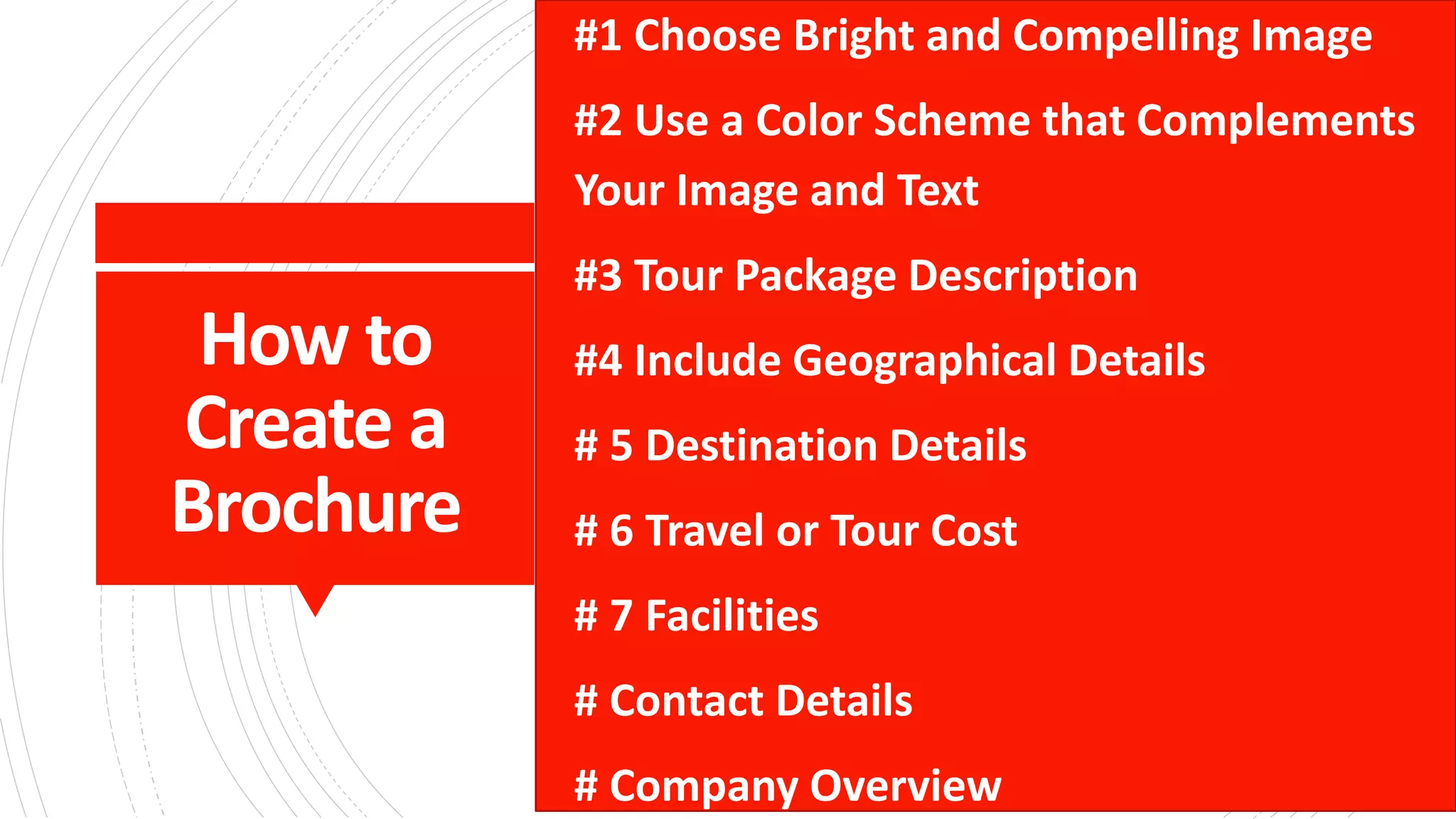 Define Tour Brochure // Types// How to Prepare | PPT