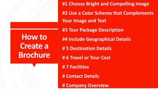Define Tour Brochure // Types// How to Prepare | PDF