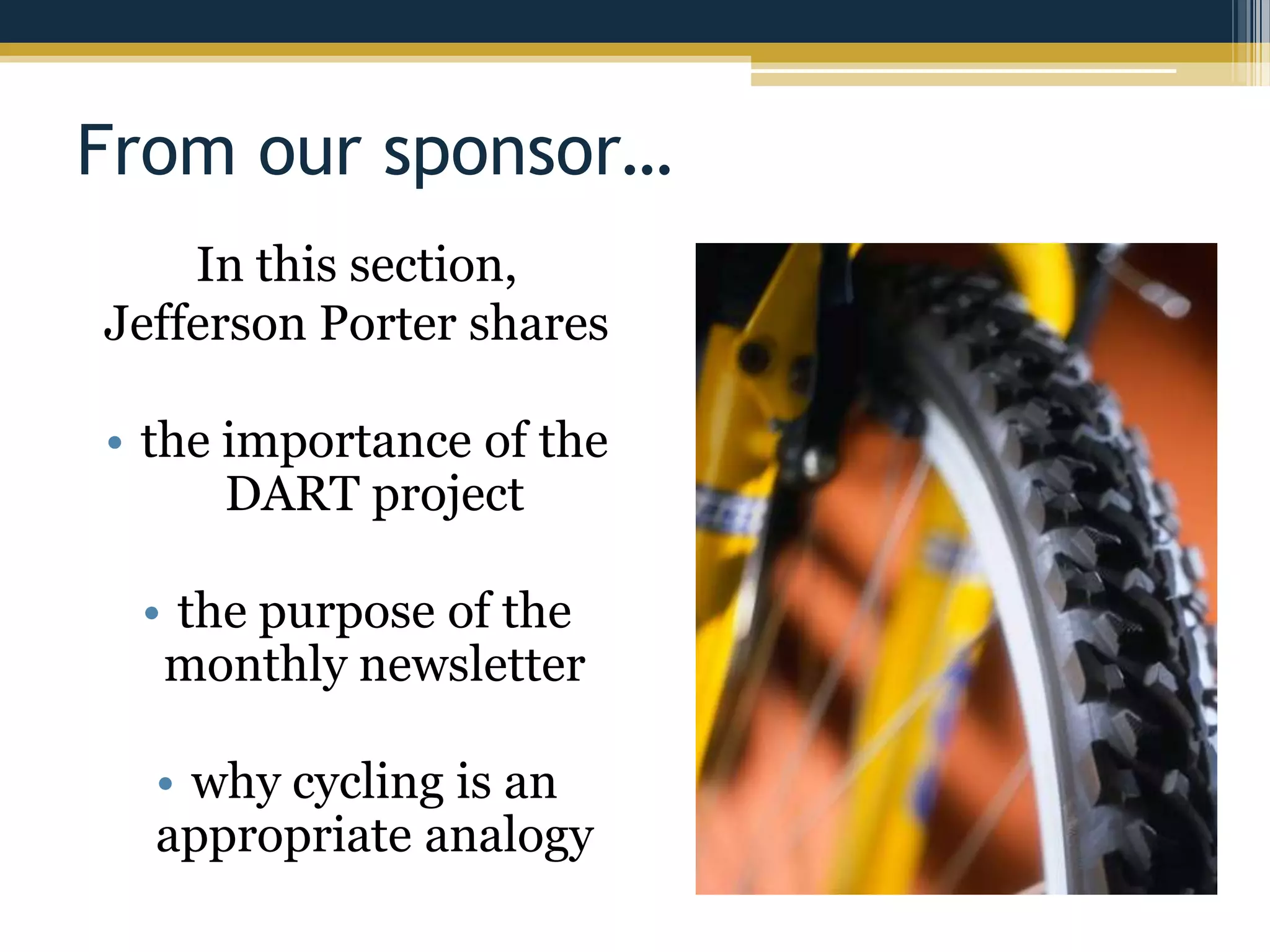 Tour de DART July 2009 | PPTX