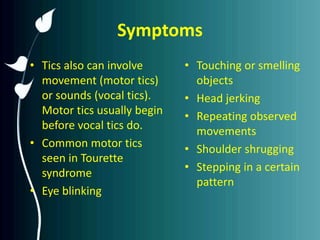 Tourette disorder | PPTX