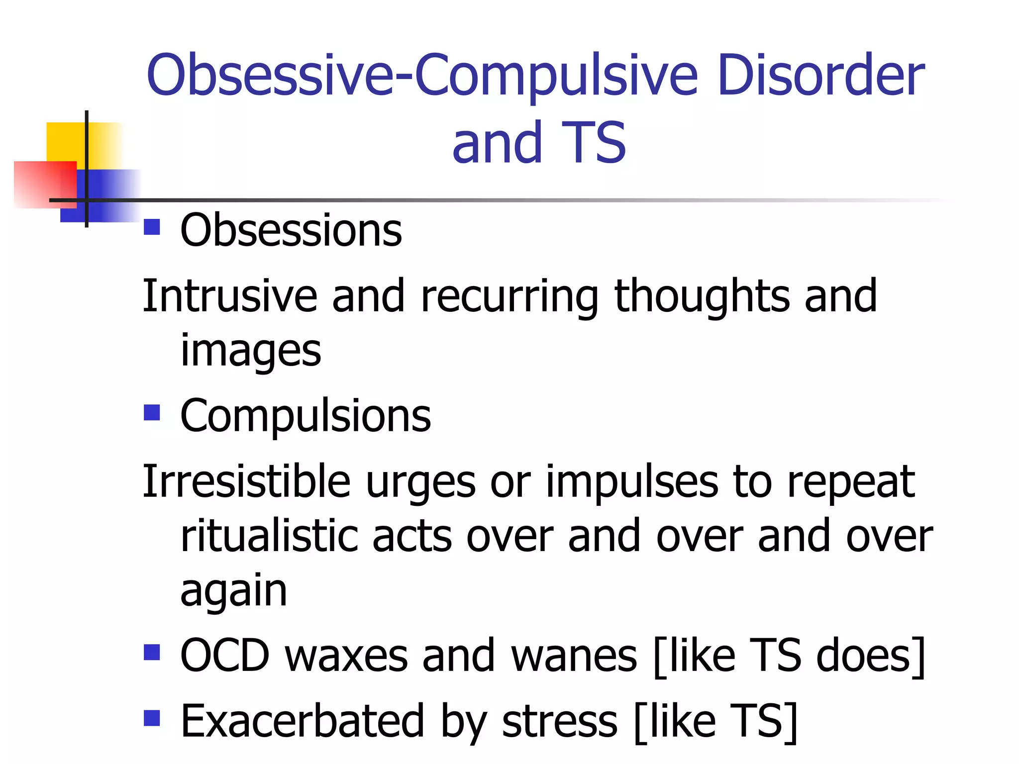 Tourette Syndrome Presentation | PPT