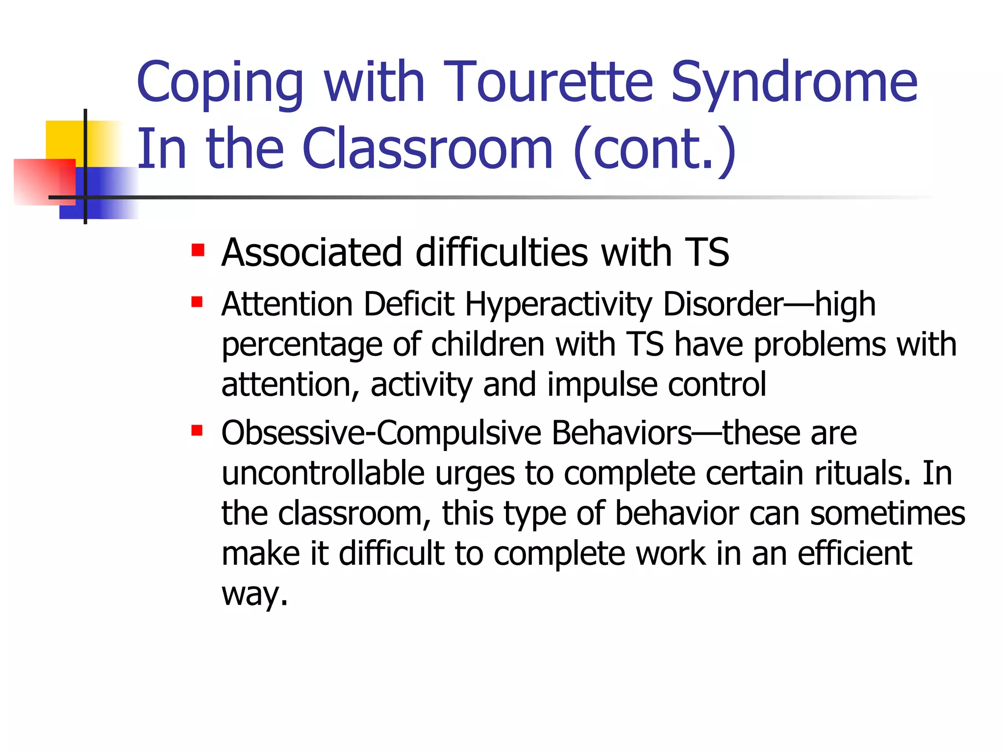 Tourette Syndrome Presentation | PPT