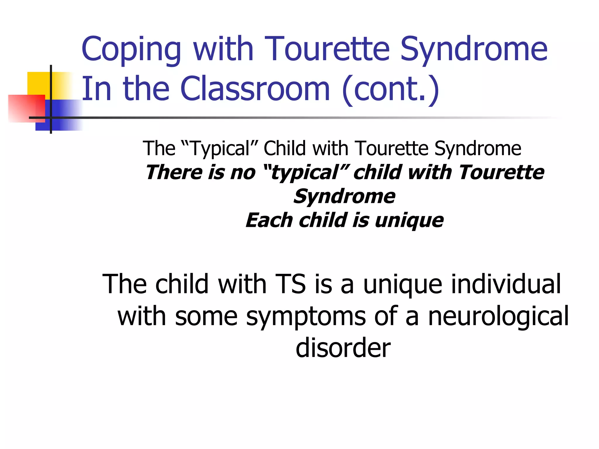Tourette Syndrome Presentation | PPT
