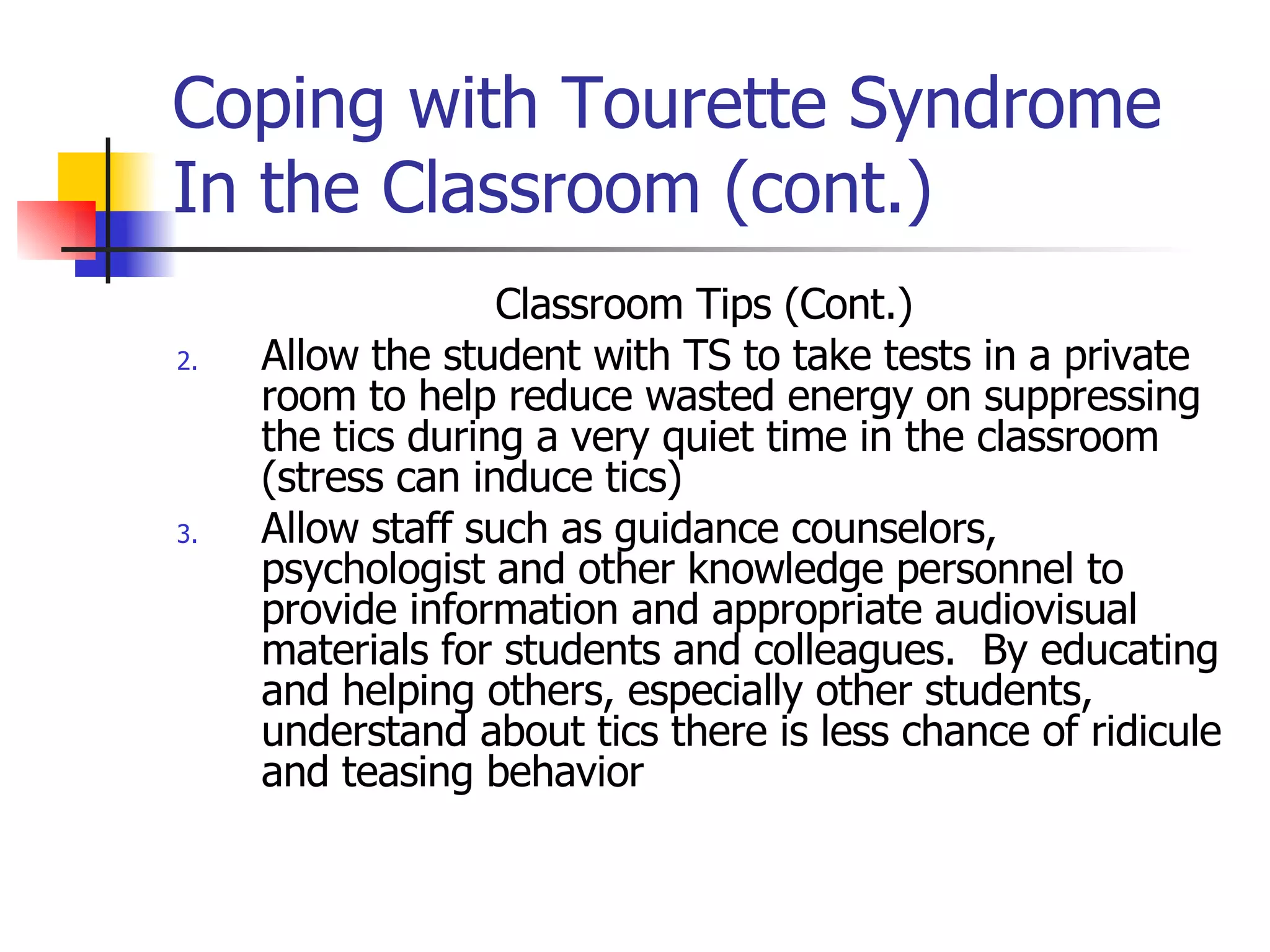 Tourette Syndrome Presentation | PPT