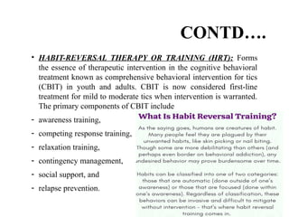 Tourette's disorder or Tics disorder pptx | PPTX