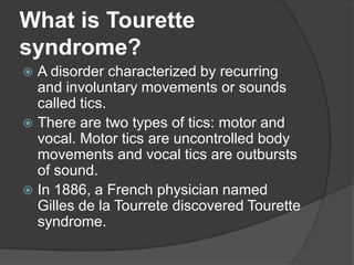 Tourettes | PPTX