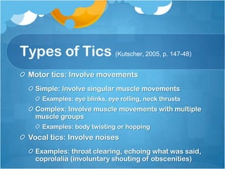 Tourette's Syndrome | PPT