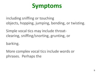 Tourette's Syndrome | PPTX