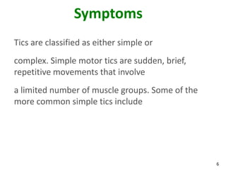 Tourette's Syndrome | PPTX