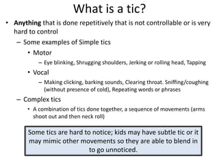 Tourettes syndrome | PPT