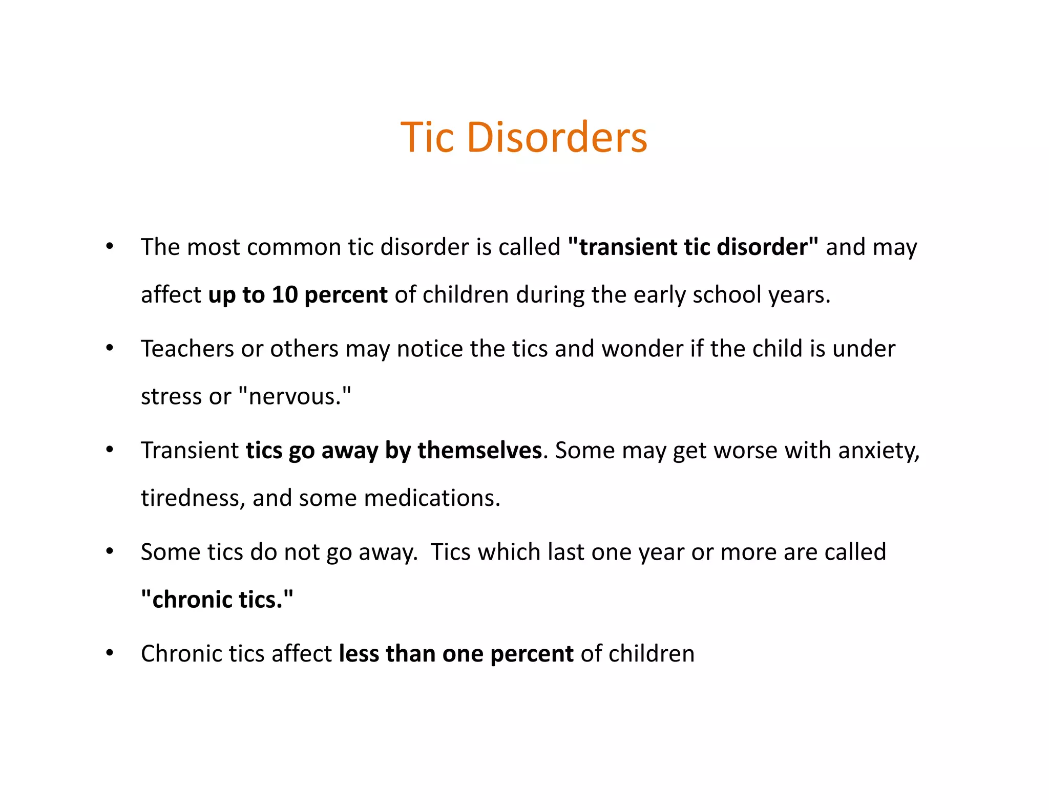 Tourettes Syndrome | PDF